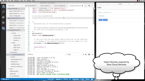 user authentication with ionic2 cloud auth using rxjs behaviorsubject