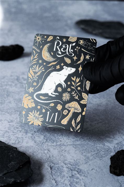 Stainless Steel Rat Token Metal Mtg Tokens Legendary Artifacts