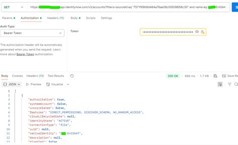 List Accounts Api Is Failing When Used In The Workflow Isc Discussion And Questions