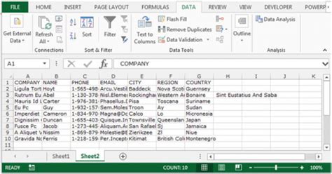 Extracting Data From Text Without Using Formulas In Microsoft Excel