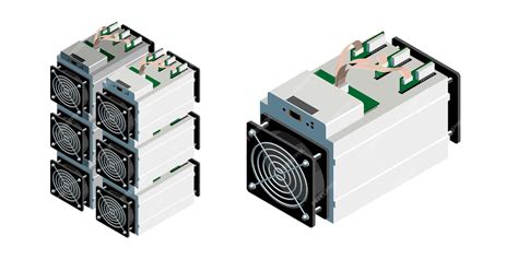 Premium Vector Asic Bitcoin Miner And Asic Mining Farm Bitcoin Mining