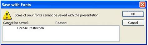 Powerpoint Some Of The Fonts Cannot Be Save Techyv
