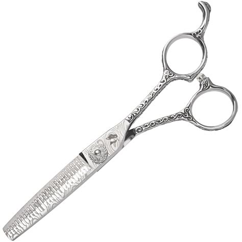 Комплект ножица за подстригване и филажна ножица Enzo Silviano С карбонови гребени кърпичка