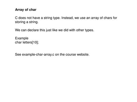 Ppt The Char Data Type In C Programming Powerpoint Presentation Free Download Id9723943