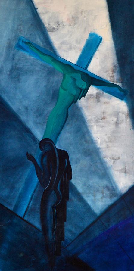Crucifixion Painting By Roman Sedlak Fine Art America