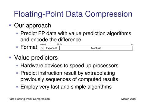 Ppt High Throughput Compression Of Double Precision Floating Point