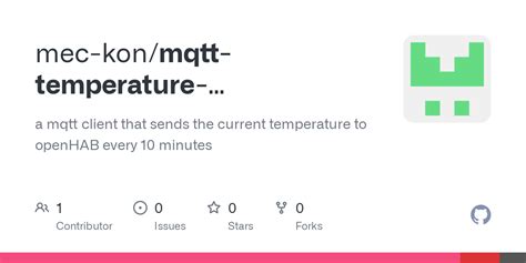 GitHub Mec Kon Mqtt Temperature Sensor Raspberry Pi A Mqtt Client That Sends The Current