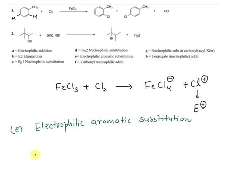 SOLVED Aqueous NaOH Aqueous HCl CH3OH A Electrophilic Addition B E2 Elimination C S1