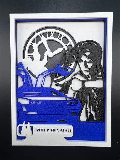 Back To The Future Frame 3d Printed Rbacktothefuture