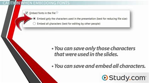 How To Embed Fonts In Powerpoint Lesson