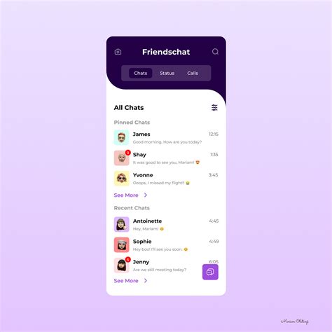 Mobile Messaging App On Behance