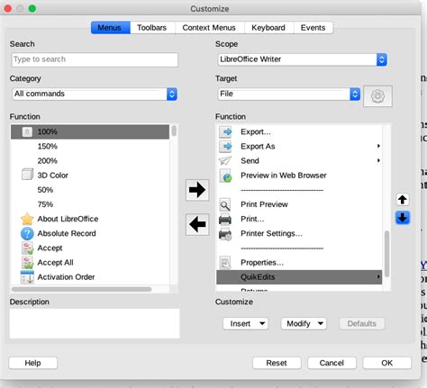 How Can I Add My Own Menu To A Toolbar In Writer English Ask