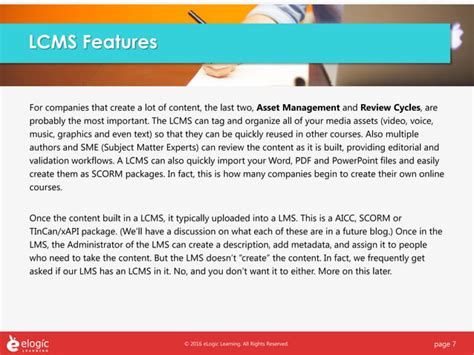 Lms 101 Lms Vs Lcms Ppt