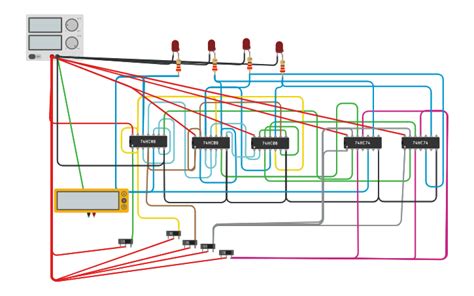 Circuit Design Registradores Questão 2 Tinkercad
