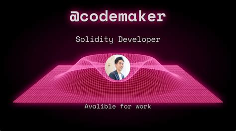 Solidity Developer In Canada Codemaker Web3 Jobs