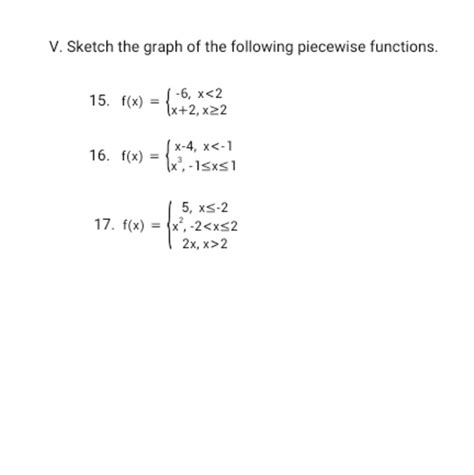 Sketch The Graph Of The Following Piecewise Functions Fx 6 X2
