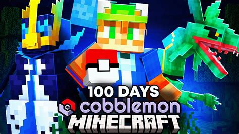 I Survived 100 Days In Cobblemon Server Youtube