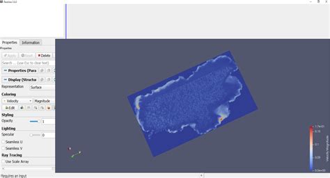 create file for paraview to read development paraview