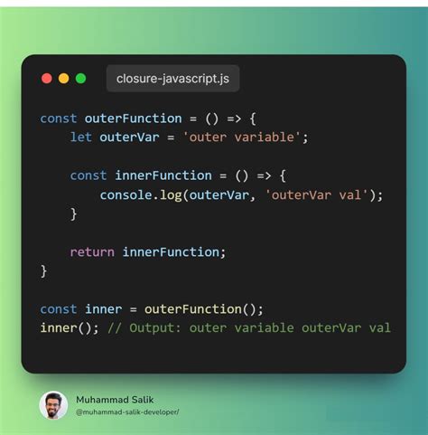 What Are Javascript Closures Muhammad Salik Posted On The Topic