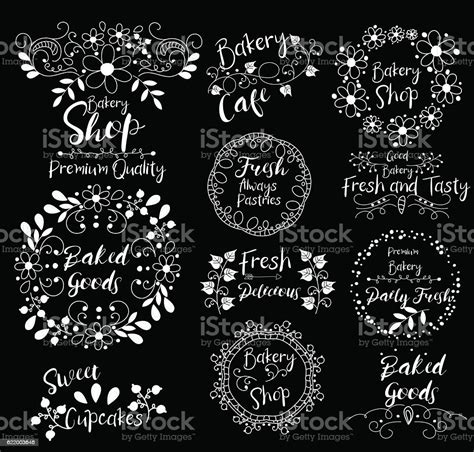 구운 식품달콤한 컵 케이크베이커리 카페신선한 맛 쇼핑페이스트리 검은색에 대한 스톡 벡터 아트 및 기타 이미지 검은색 고급 공예 Istock