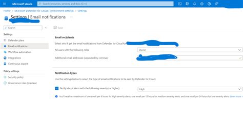 Need To Add Defender Alert Notification For An Email Address Through
