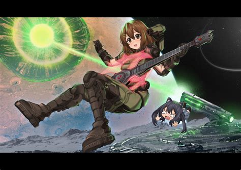 Persocon93 Doomguy Hirasawa Yui Nakano Azusa Doom Series Doom Eternal K On Commission