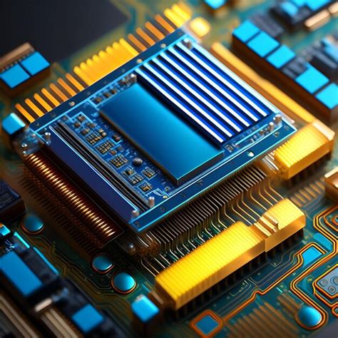 Premium Ai Image Closeup Of Computer Chip Circuit Board Ram Data Technology Motherboard