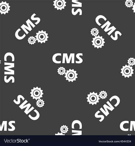 Text Cms Pattern Royalty Free Vector Image Vectorstock