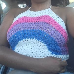 Lesbian Pride Crochet Top Etsy