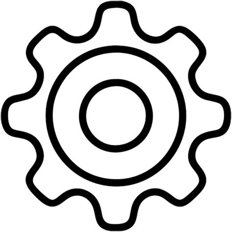Premium Vector Gear Icon Outline