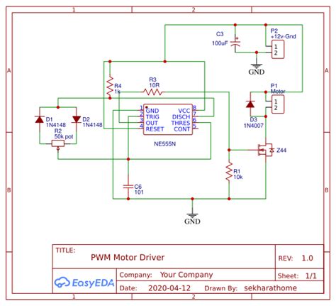 Pwm 12v Motor Controller Oshwlab