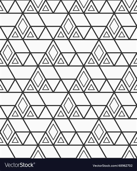 Seamless Pattern Polygonal Trellis On The Base Vector Image
