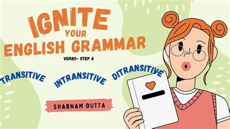📚 Transitive Intransitive And Ditransitive Verbs Youtube