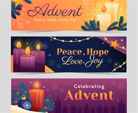 Celebrating Advent Concept Banner Vector Art And Graphics