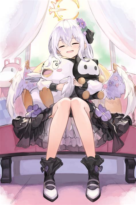 Azusa Peroro Skullman And Pinky Paca Blue Archive Drawn By Taba Comya Danbooru