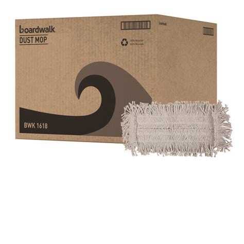 Boardwalk®disposable Dust Mop Head Cotton 18w X 5d Boardwalk