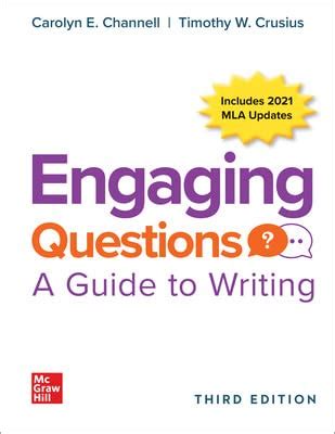 Engaging Questions A Guide To Writing 2021 MLA Update STANZATEXTBOOKS