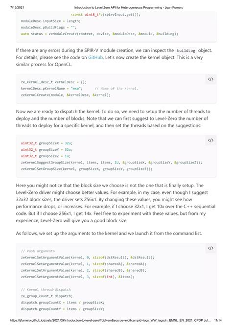 Introduction To Level Zero Api For Heterogeneous Programming Notes Pdf