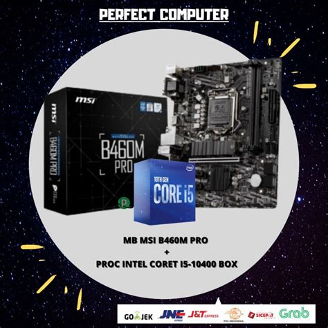 Jual Paket Motherboard Msi B460m Pro Proc Intel I5 10400 Box New Shopee Indonesia