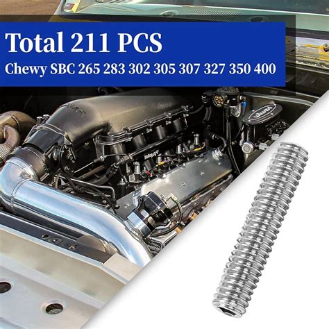 265 283 350 Engine Bolts Stainless Steel Small Block Chevy Bolt Kit