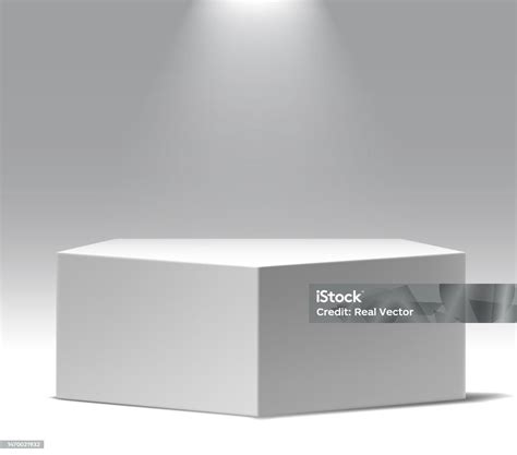박물관 박람회 빈 제품 스탠드 큰 넓은 3d 현실적인 벡터 5 각도 연단 스포트 라이트와 투명 한 배경 0명에 대한 스톡 벡터 아트 및 기타 이미지 Istock