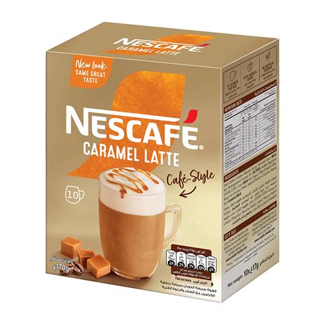 ظروف نسكافيه® كراميل لاتيه نسكافيه الشرق الأوسط