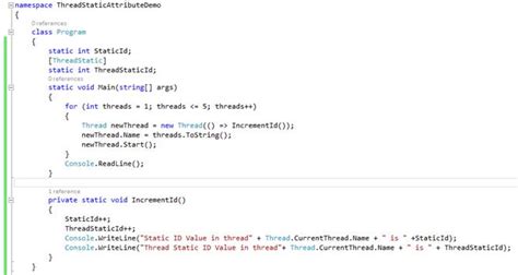 Overview Of ThreadStatic Attribute In C