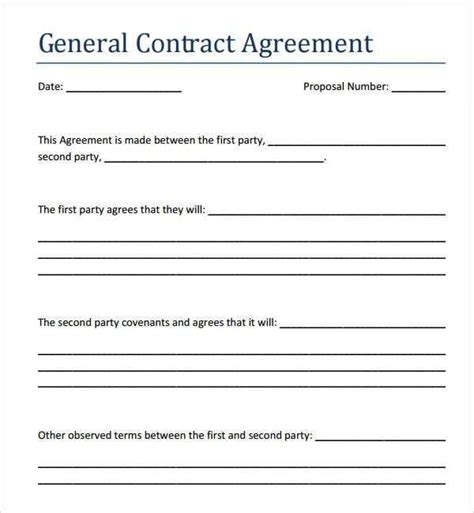 Contract Template Between Two Parties