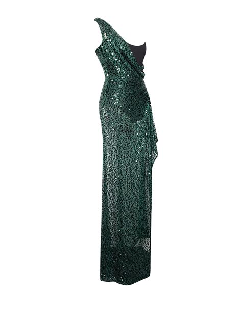 Umme Sequin Emerald Green Gown Miss Circle
