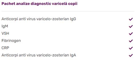 Pachet Analize Diagnostic Varicelă Copii Eva Medical