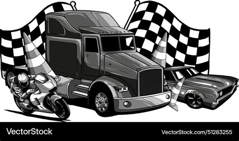 Monochrome Set Royalty Free Vector Image Vectorstock