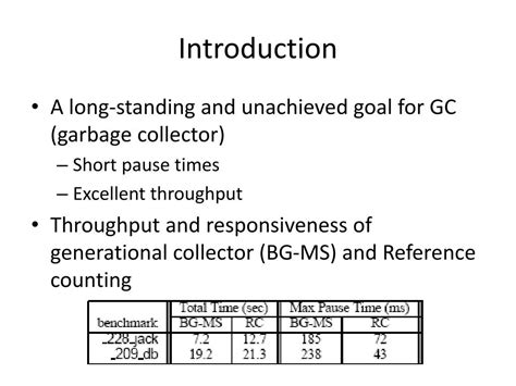 Ppt Ulterior Reference Counting Fast Garbage Collection Without A