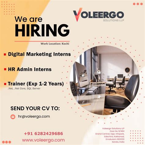 Voleergo Solutions Llp On Linkedin We Are Hiring