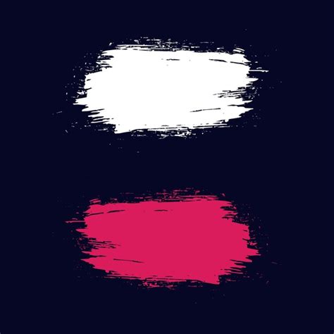 잉크 핸드 페인트 아크릴 벡터 브러시 스트로크 프리미엄 벡터